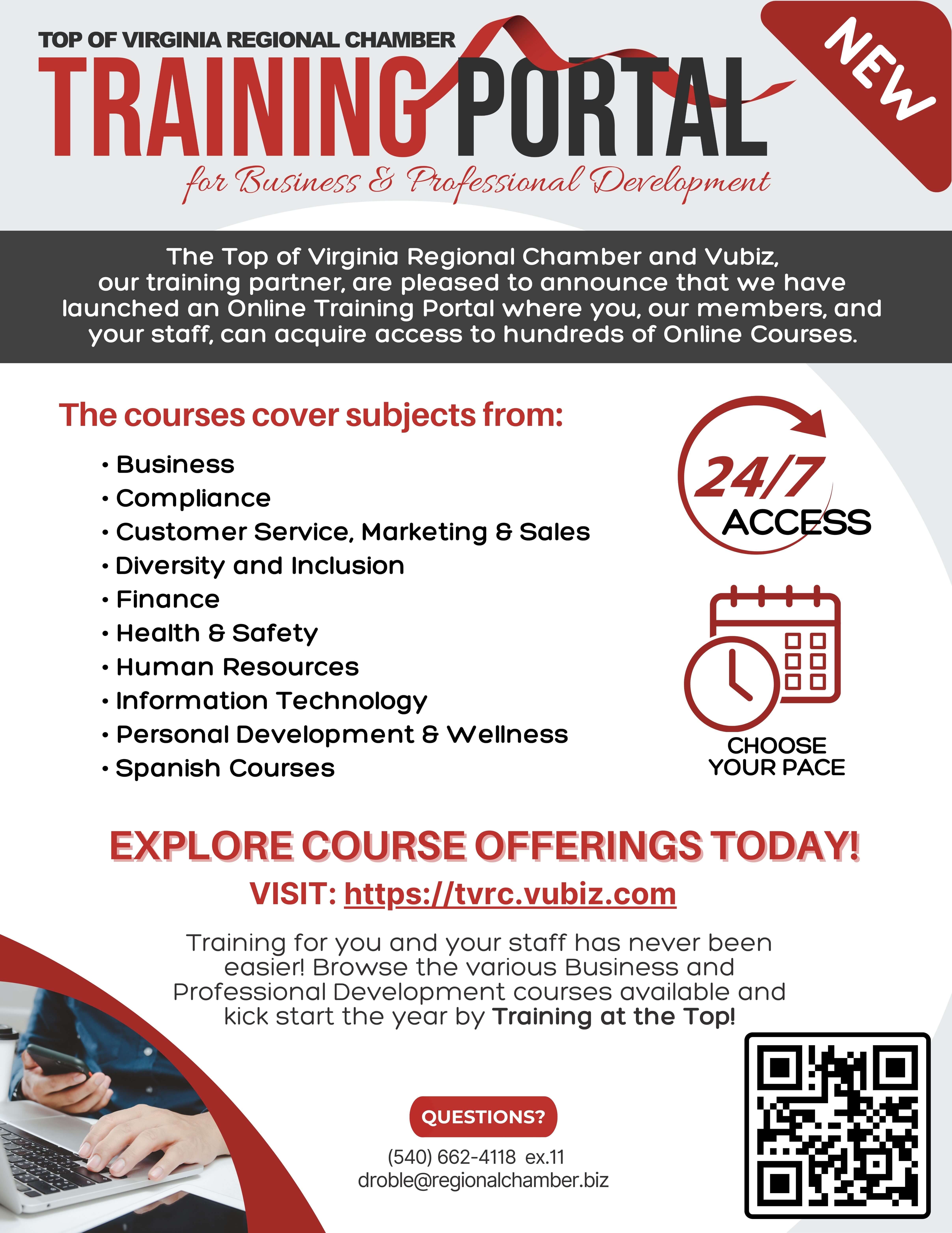 Training Portal - Top of Virginia Regional Chamber